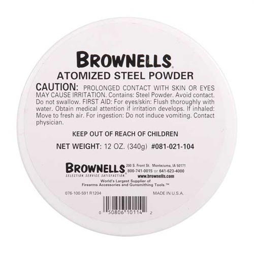 PARKERIZING SUPPLIES ONLY BROWNELLS ATOMIZED STEEL POWDER 12OZ ...