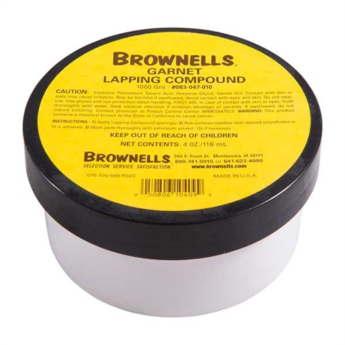 COMPOUNDS BROWNELLS GK-10 GARNET LAPPING COMPOUND 1,000 GRIT ...