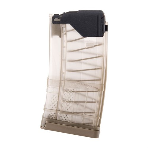 FLAT 20-RD MAGAZINES LANCER SYSTEMS L5AWM 20RD TRANSLUCENT DARK EARTH ...