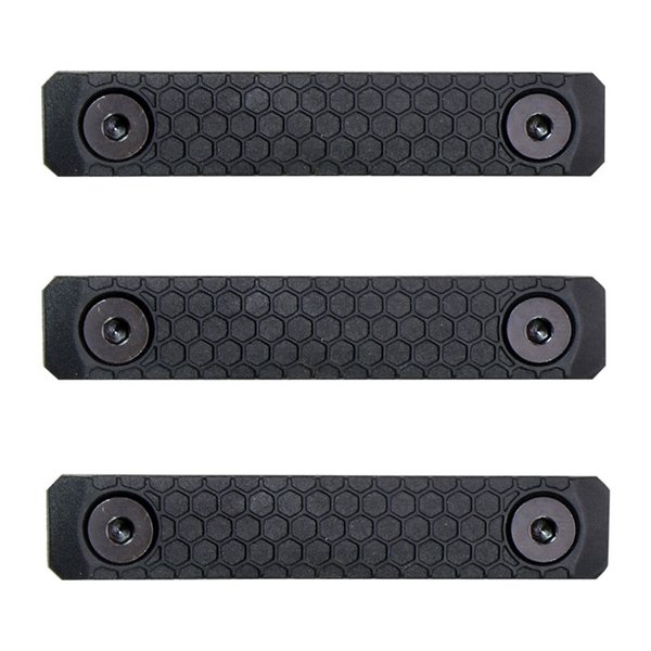SLATE BLACK INDUSTRIES SLATE GRIP M-LOK PANELS 2-SLOT BLACK 3-PACK ...