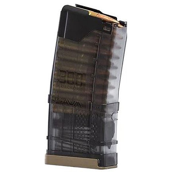 LANCER SYSTEMS LANCER MAGAZINE 300 BLK 20RD TRANSLUCENT SMOKE ...