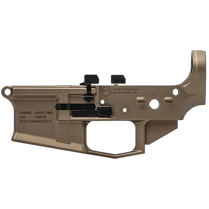 AERO PRECISION M4E1 PRO STRIPPED LOWER RECEIVER KODIAK BROWN ...