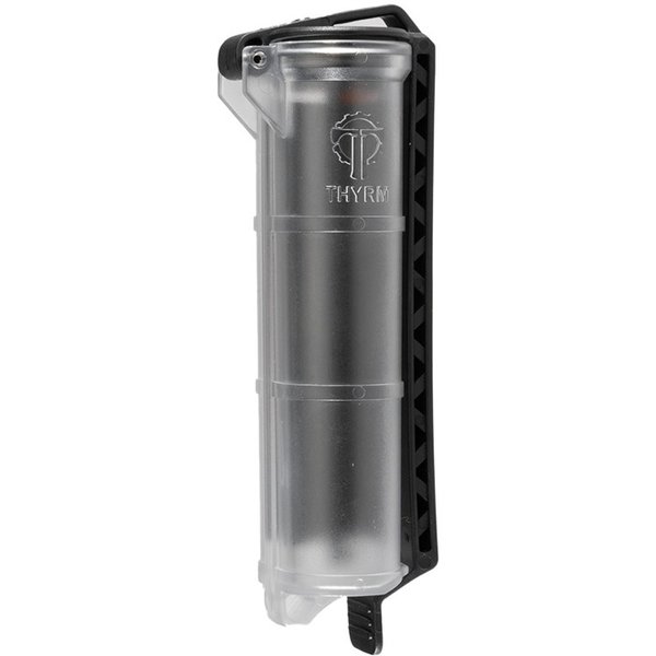 THYRM LLC CELLVAULT XL BATTERY STORAGE FOR AAA,CR123 & 18650 CLEAR/BLK ...