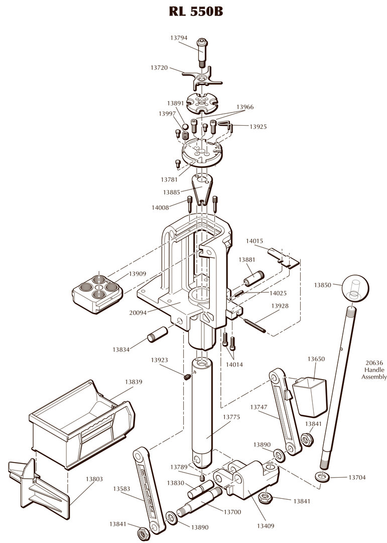 Dillon RL550 Automatic Primer System - Primer Slide Assembly Small ...