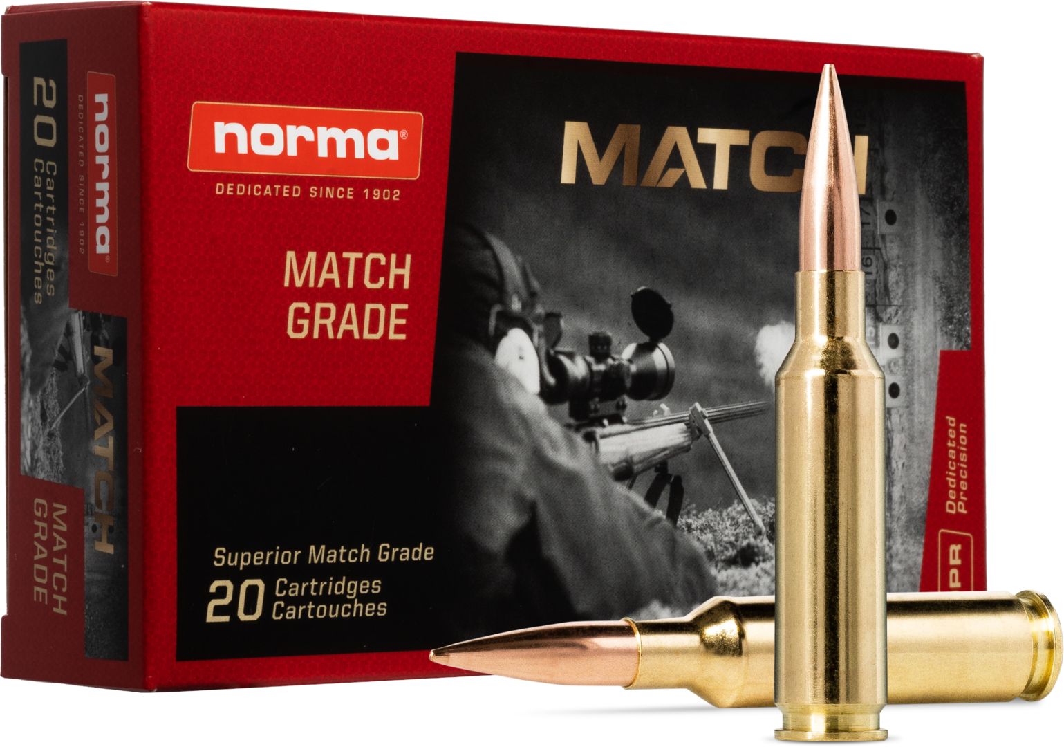 Norma Golden Target 6,5 Creedmoor 130 grs - Brownells Norge